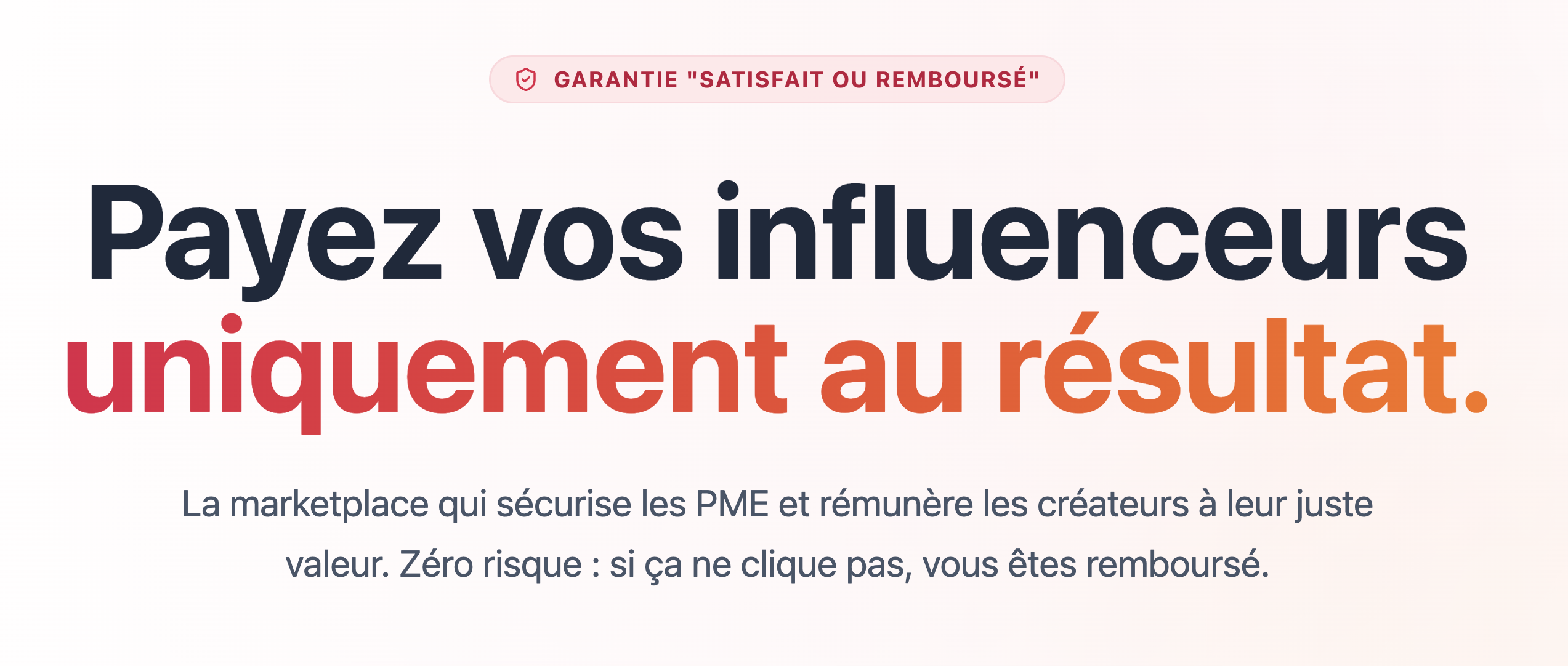 WeeglAd - Payez vos influenceurs uniquement au résultat | WeeglAd